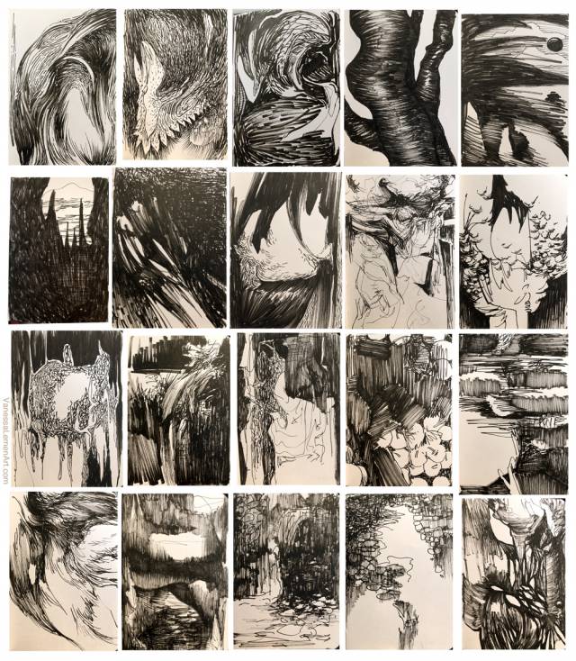 A Personal Ink Sketch Challenge | Muddy Colors