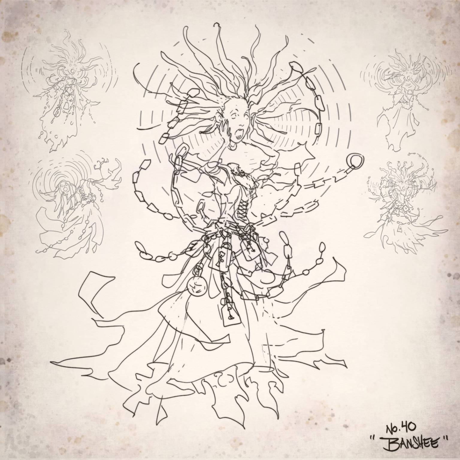 “The Banshee” Drawing Process Video | Muddy Colors